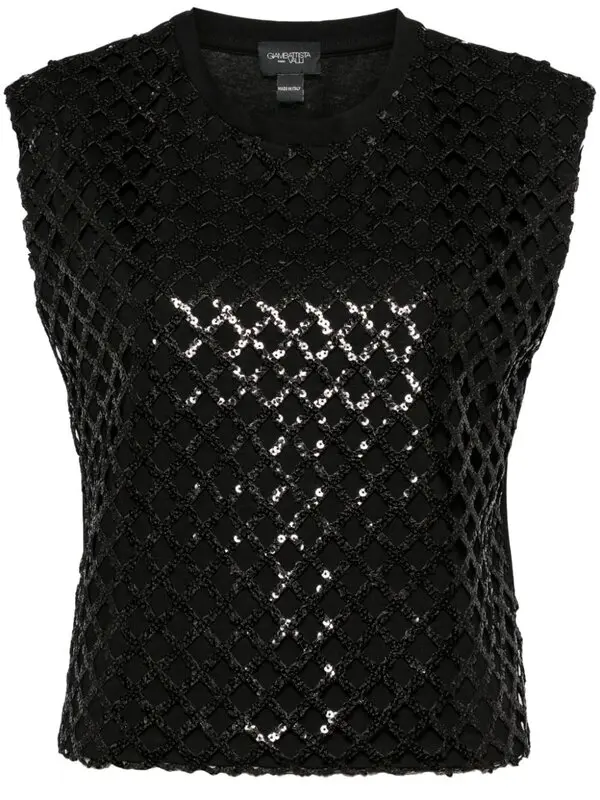 Giambattista Valli Sequin-embellished Tank Top