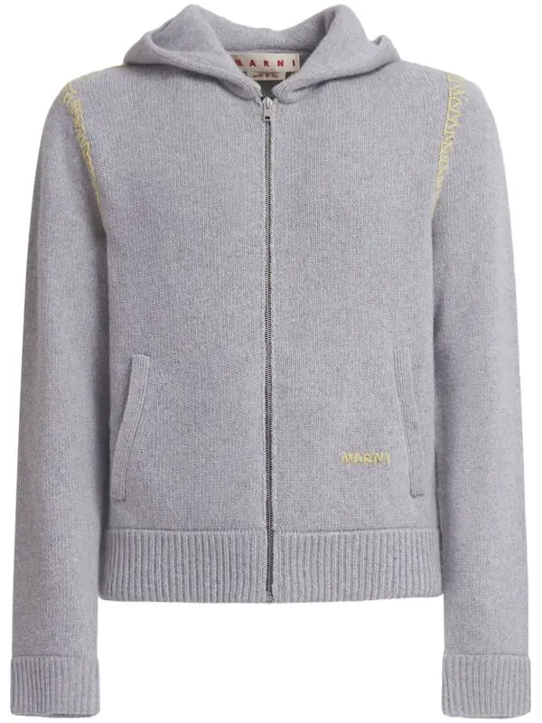 Marni Logo-embroidered Cardigan