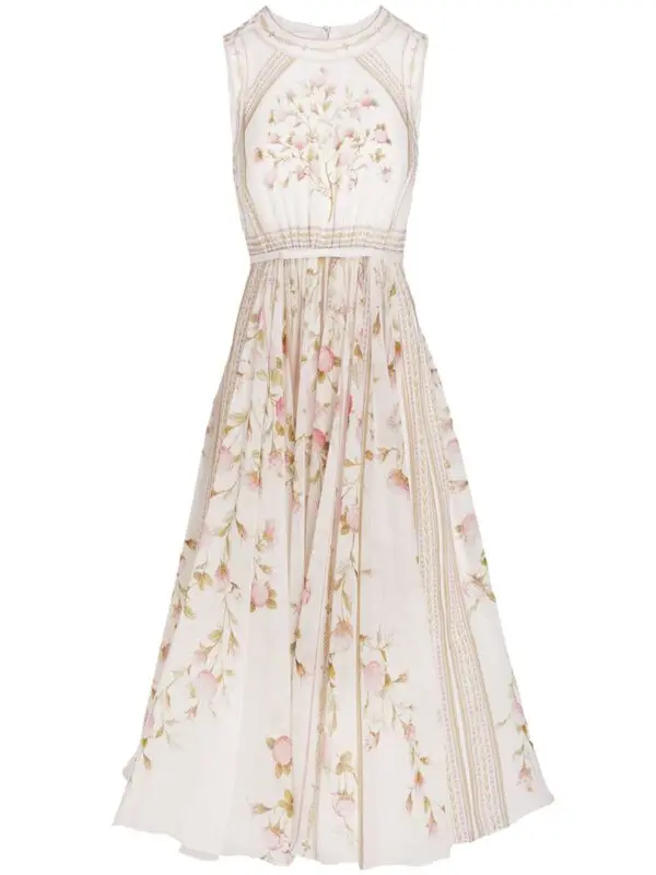 Giambattista Valli Papier Peint-print Long Dress