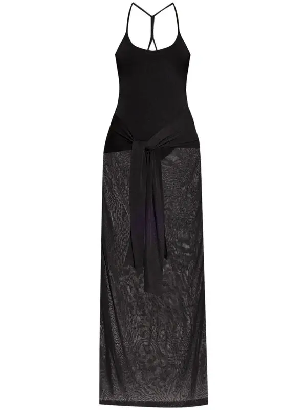 Jacquemus La Robe Nodo Maxi Dress - Black