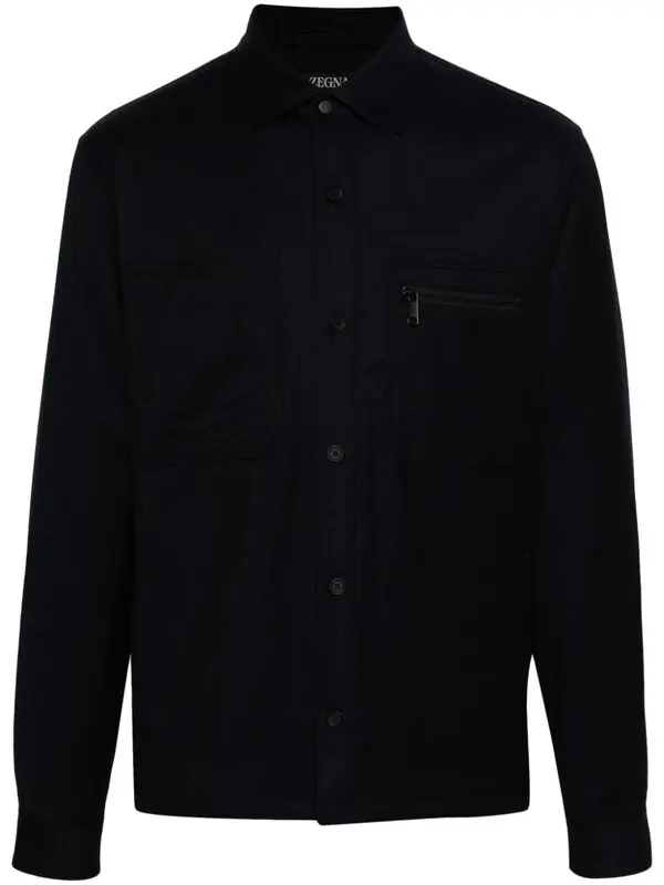 Zegna Wool Shirt - Blue