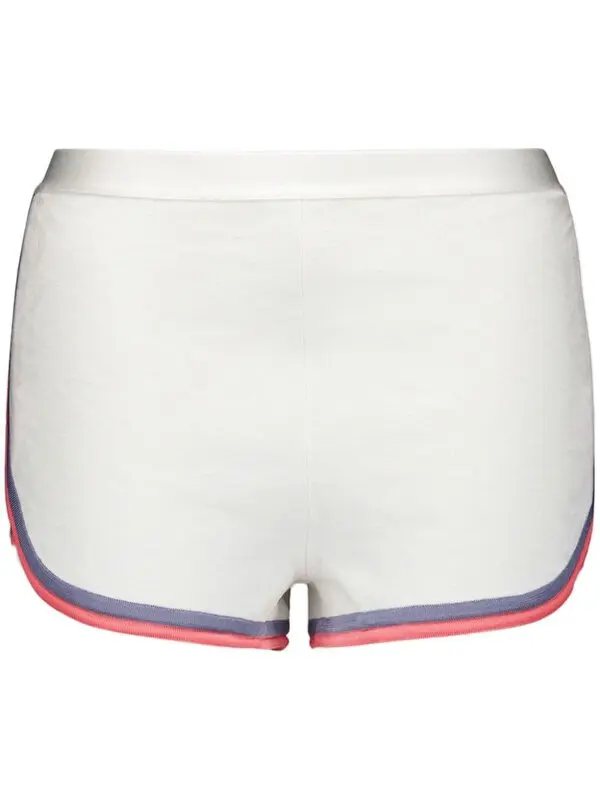 Fendi Contrast-trim Knit Shorts