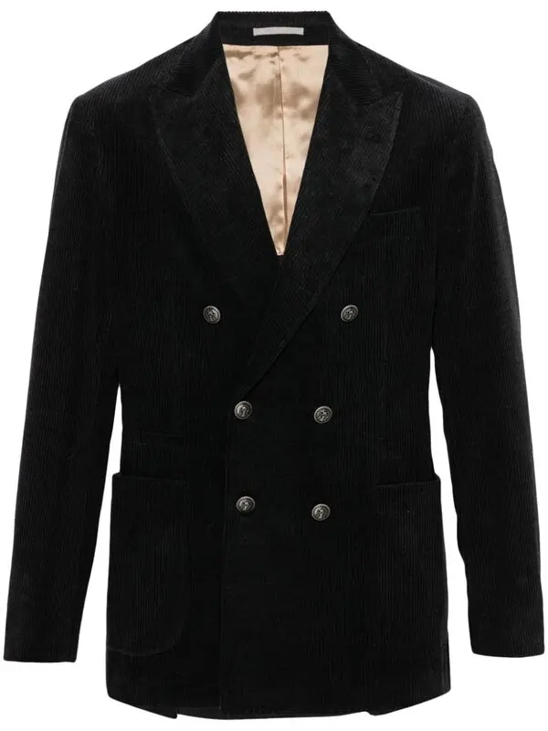 Brunello Cucinelli Corduroy Double-breasted Blazer