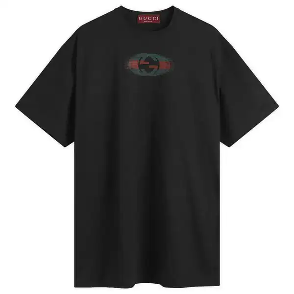 Gucci Back Logo T-Shirt In Black - 30% Off | Editorialist