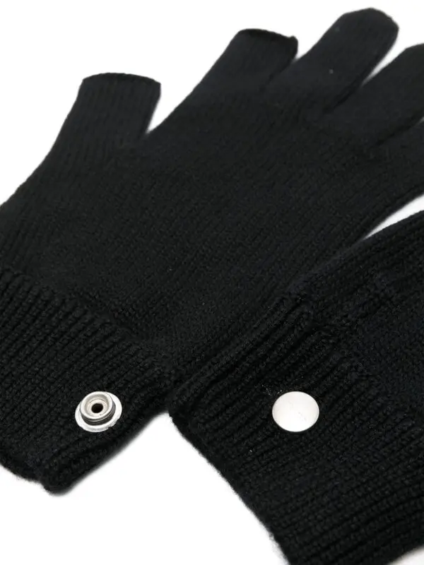 Rick Owens Cashmere Touchscreen Gloves - Black