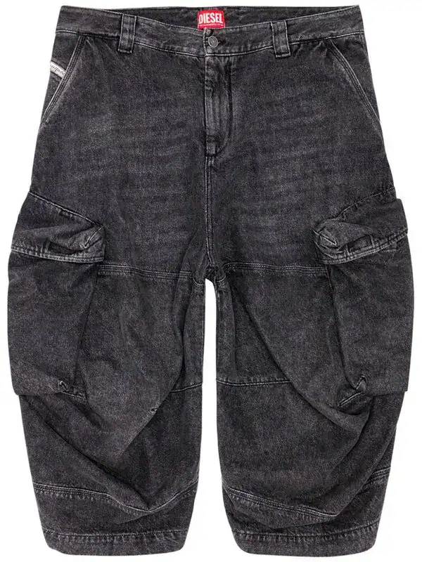 Diesel® D-Arne Cargo Shorts In Black - 60% Off | Editorialist