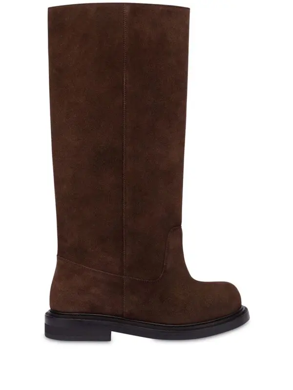 Moschino Suede Knee-high Boots