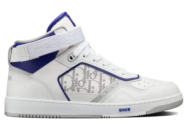 Dior B27 Mid-top Sneakers - White/grey/purple
