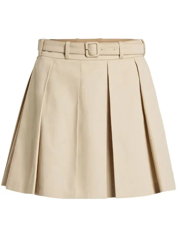 Patou Pleated Mini Skirt