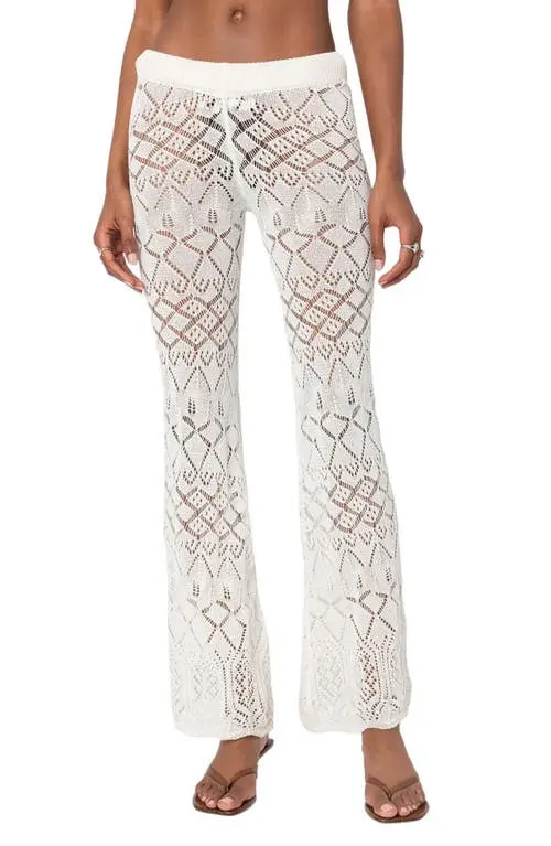 EDIKTED Fable Mixed Open Stitch Pants