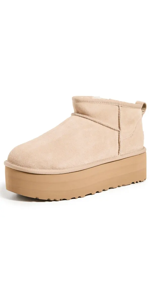 UGG Classic Ultra Mini Platform Boots - Sand