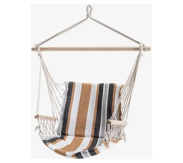 CASTAWAY LIVING Fabric Padded Rope Swing With A Rms