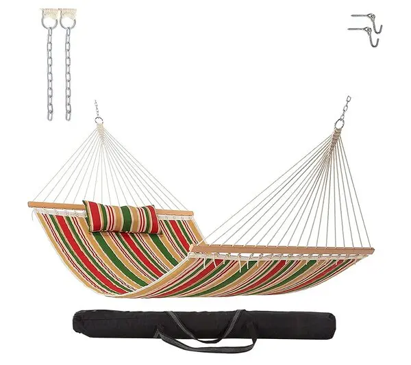 CASTAWAY LIVING Quilted Hammock And Pillow With Bag