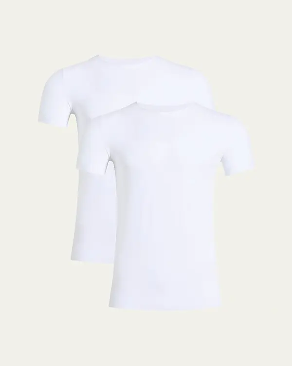 Commando 2-pack Microfiber Crewneck T-shirts - White