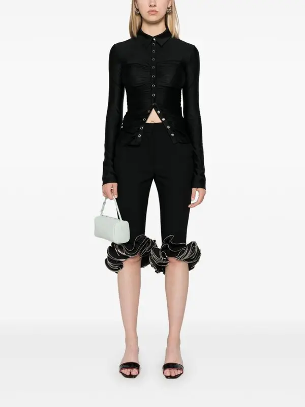 Coperni Zip-detail Ruffled Trousers