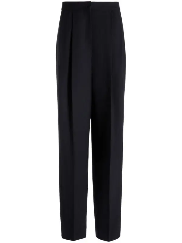 Bally Wool-blend Wide-leg Trousers - Blue