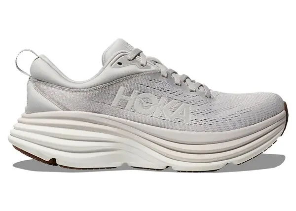Hoka One One Bondi 8 Athletic Sneakers - Lunar Rock/nimbus Cloud
