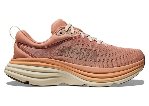 Hoka One One Bondi 8 Sneakers - Sandstone/cream