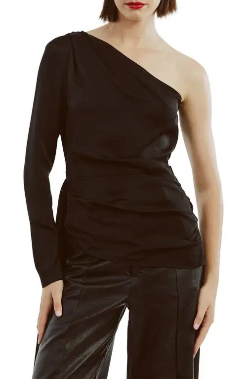 Bardot Elisabetta One-shoulder Satin Top