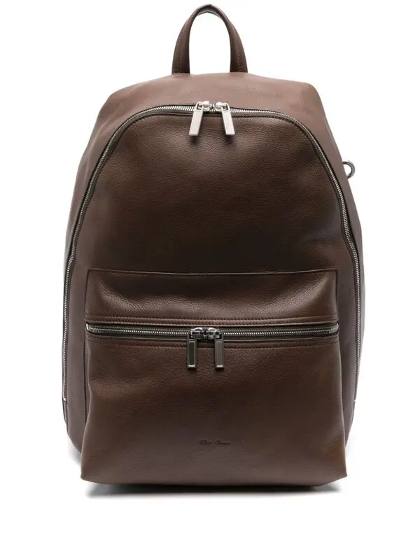 Rick Owens Logo-debossed Backpack - Brown