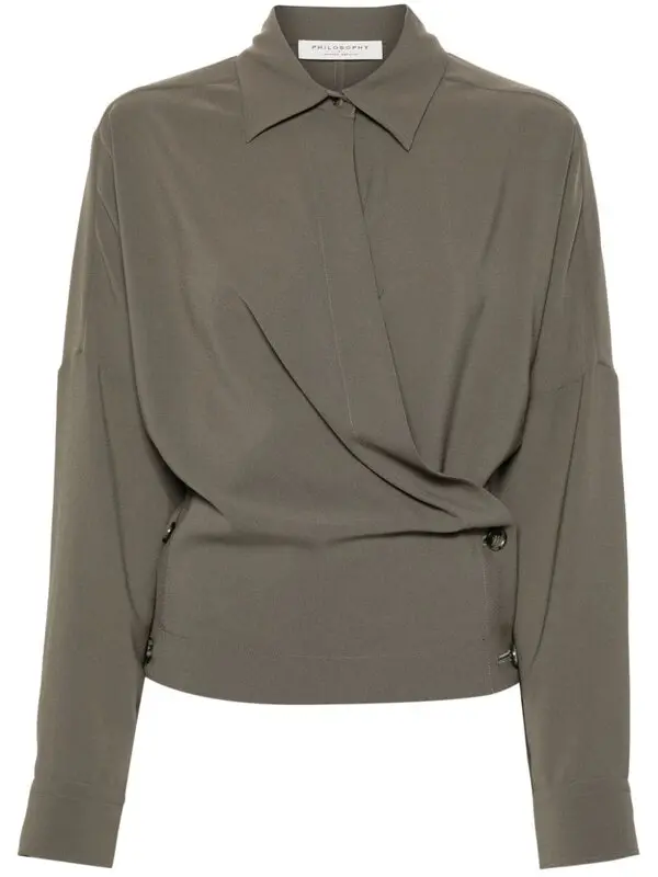 Philosophy Di Lorenzo Serafini Wrap-style Blouse