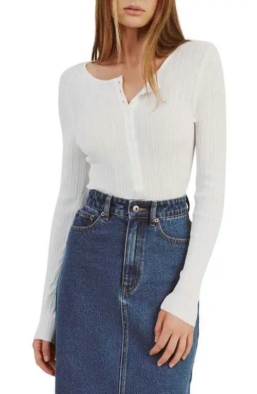 Bardot Bryson Long Sleeve Bodysuit