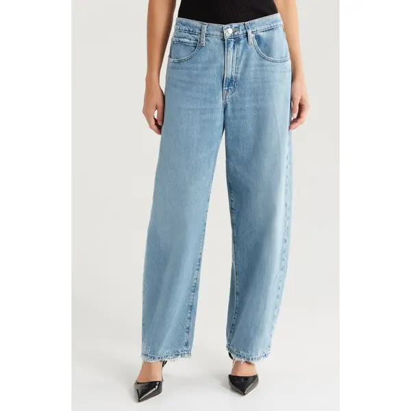 FRAME Low Slung Barrel Leg Jeans - Ziggy