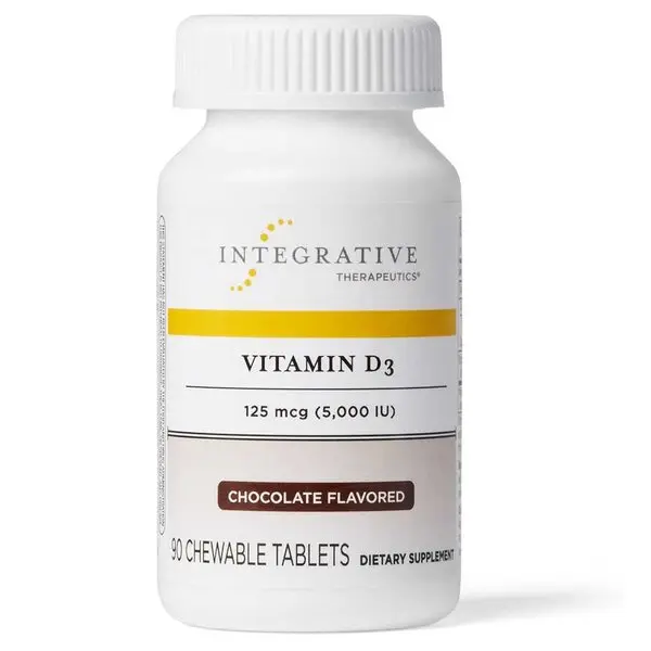 INTEGRATIVE THERAPEUTICS Vitamin D3 125 Mcg Chocolate Flavor 90 Chewable Tablets