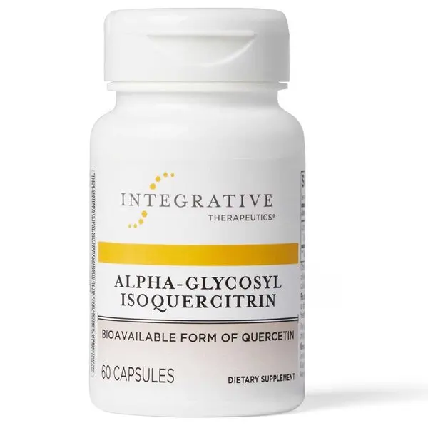 INTEGRATIVE THERAPEUTICS Alpha-glycosyl Isoquercitrin 60 Vegan Capsules