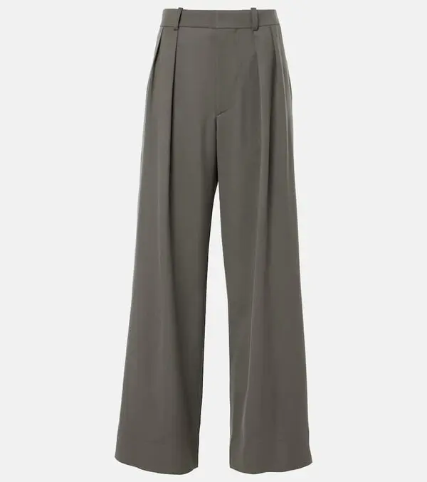 Wardrobe.NYC High-rise Wide-leg Wool Pants - Black