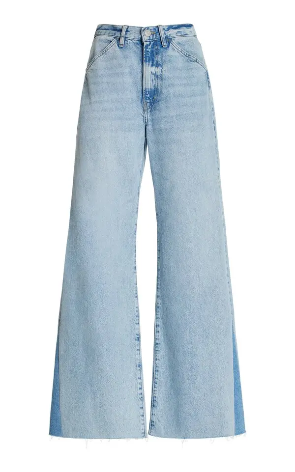 Frame The Baggy Rigid Mid-Rise Wide-Leg Jeans Blue Editorialist
