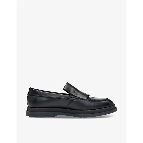 Hugo Boss Leather Moccasins With Tassel Embellishment