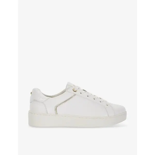 DUNE Elli Logo-badge Faux-leather Low-top Trainers