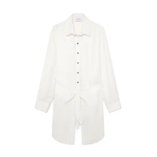 ANEMOS Button-down Wrap Dress