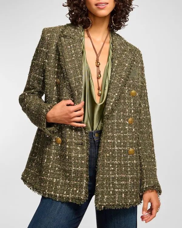 Ramy Brook Marsha Tweed Blazer