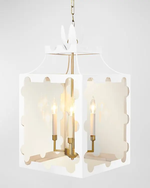 WORLDS AWAY Talula 28" 4-light Chandelier