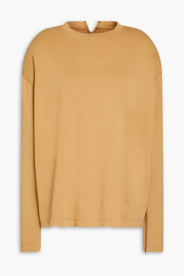 Another Tomorrow Cotton-jersey Top