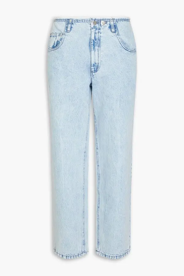 Tibi High-rise Straight-leg Jeans