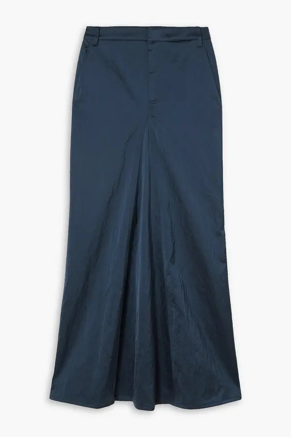 Tibi Crinkled-satin Maxi Skirt