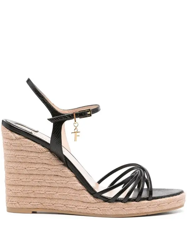 TOM FORD 85mm Cabana Wedge Sandals
