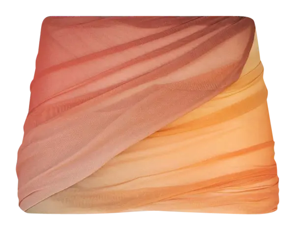 Attico Ombre Mini Skirt - Orange