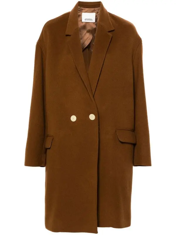Isabel Marant Efegozi Double-breasted Coat - Brown