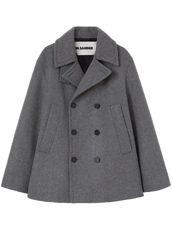 JIL SANDER Double-breasted Wool Coat
