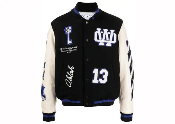 Off-White Patch Detailed Bomber Jacket