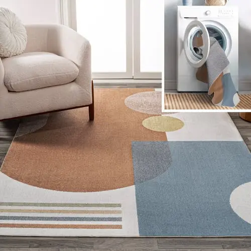 JONATHAN Y Slinger Modern Contemporary Collage Machine-washable Area Rug
