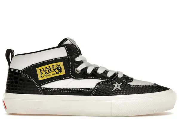 VANS Skate Half Cab Carpet Company Sneakers - Black/marshmallow/red