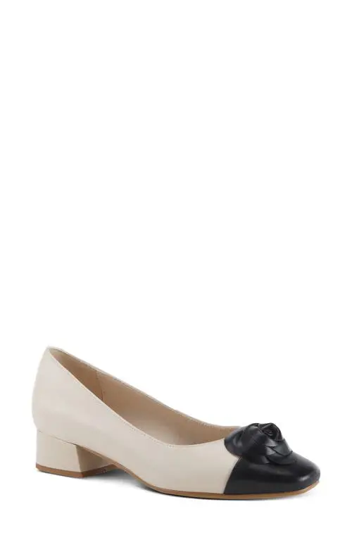 SPRING STEP SHOES Angelinite Cap Toe Pump - Beige Multi