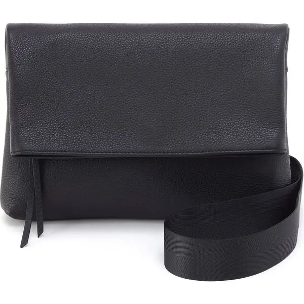Hobo Grant Leather Crossbody Bag - Black