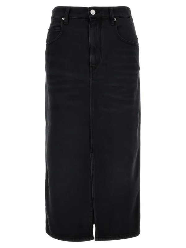 Isabel Marant Tilauria' Denim Skirt - Black