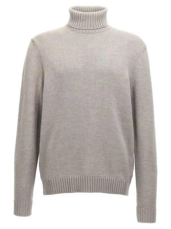ZANONE Turtleneck Sweater - Gray